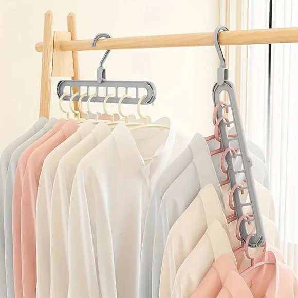 Storage & Organization | Nwt 1pc Gray 9 Slot Foldable Hanger Organizer ...